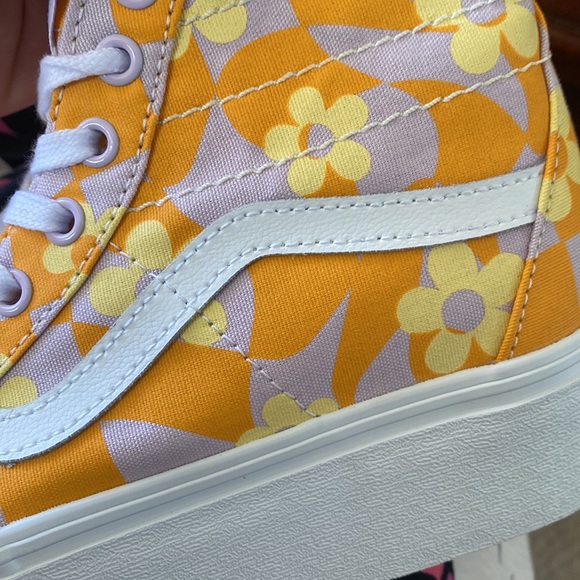 Vans | Shoes | Vans Sk8 High Tapered Psychedelic Flower Power Platform ...